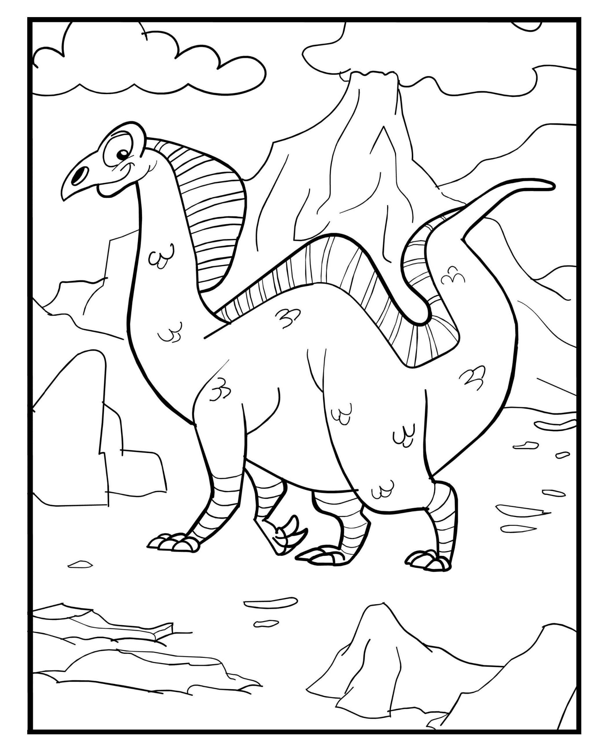 50 - Dinosaur Coloring Pages - Etsy