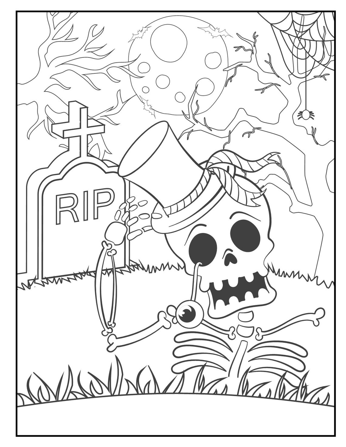 40 - Kids Halloween Coloring Pages - Etsy