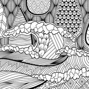 20 - Mosaic Animal Coloring Pages - Etsy