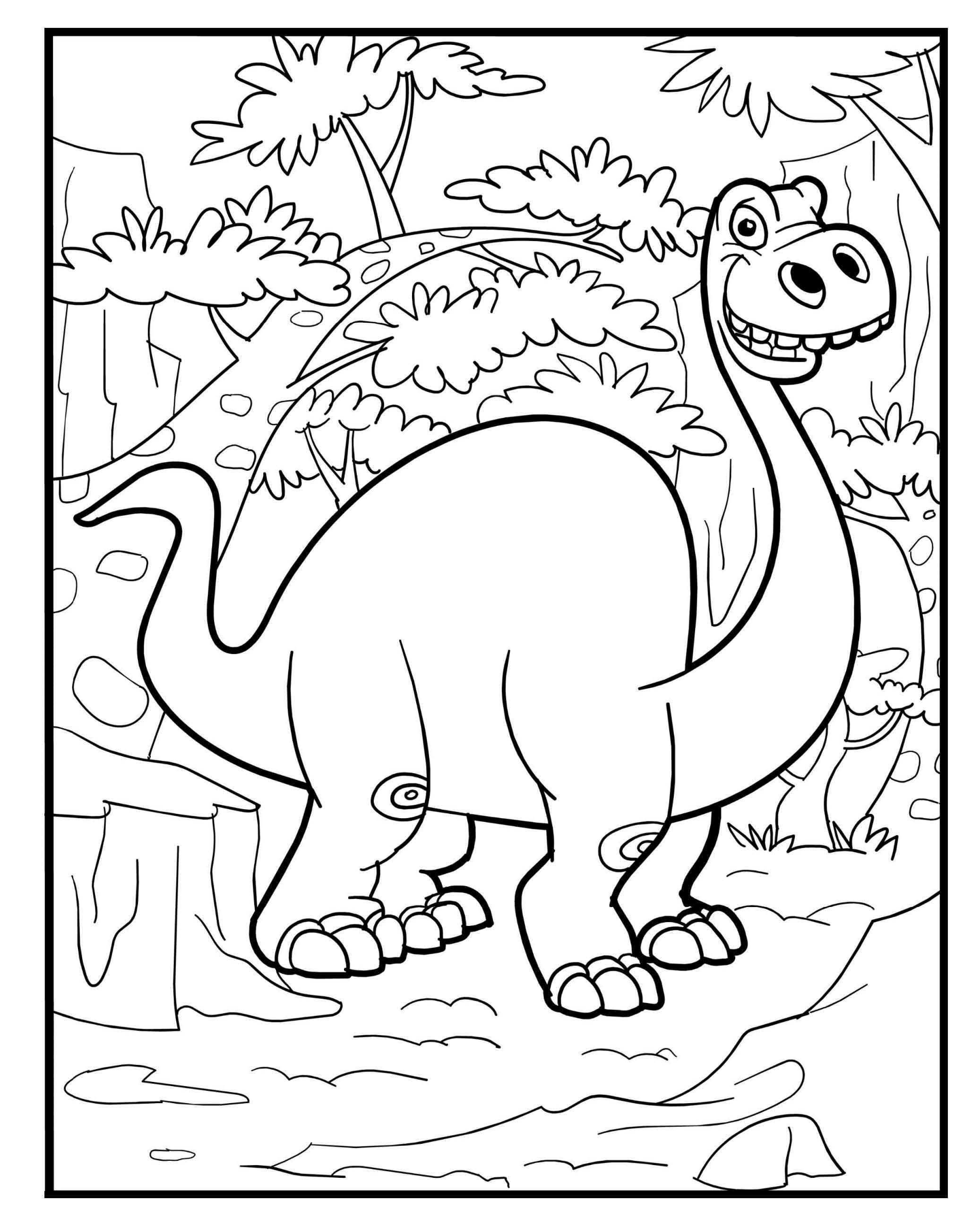 50 - Dinosaur Coloring Pages - Etsy