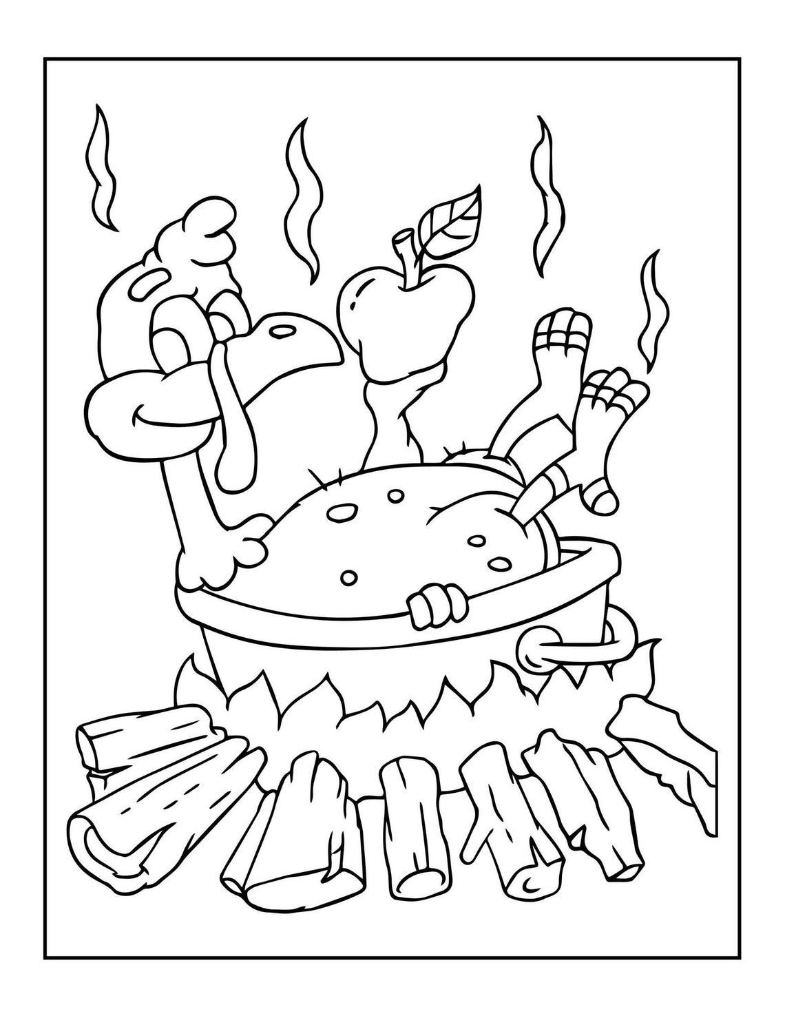 20 Thanksgiving Coloring Pages - Etsy