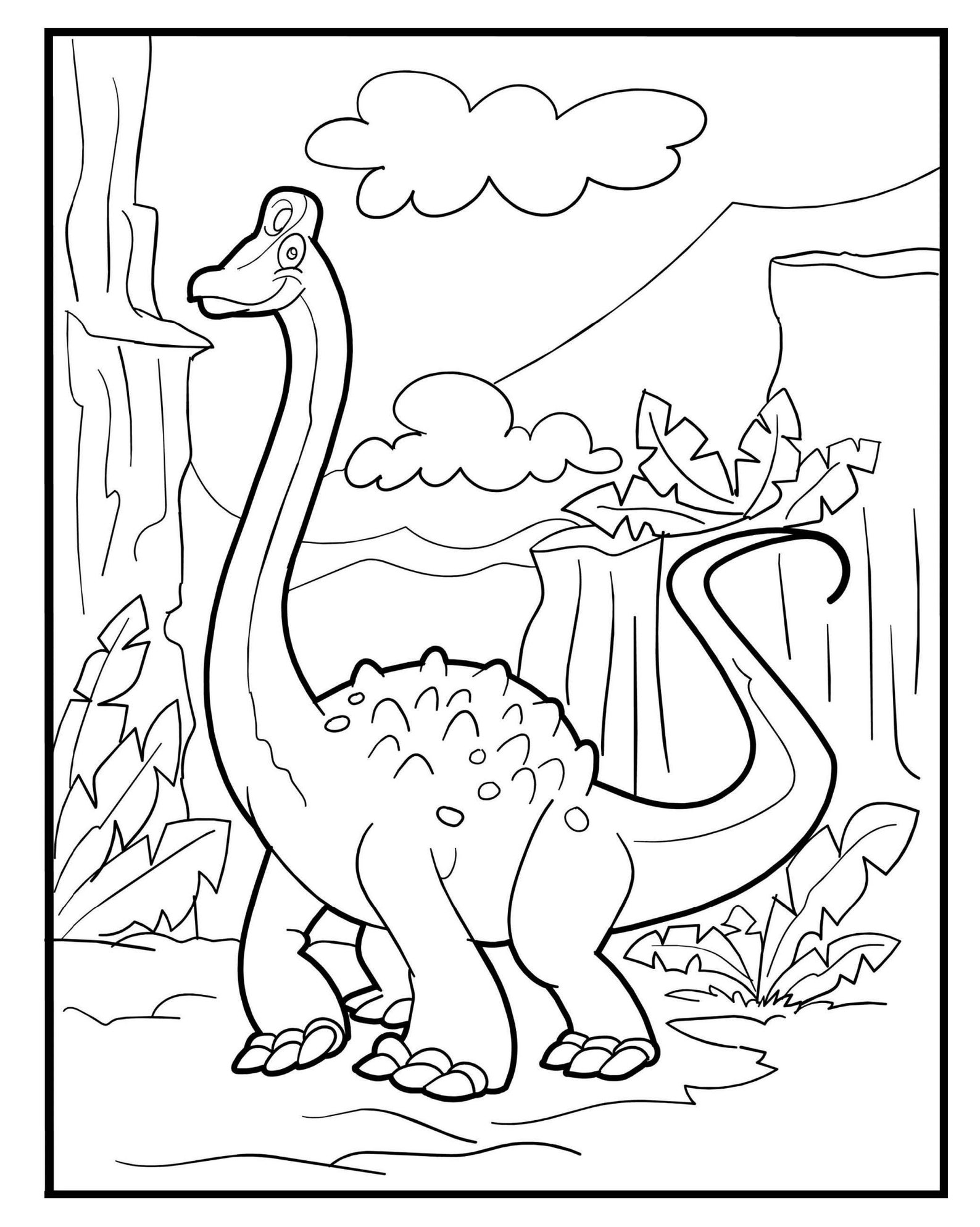 50 - Dinosaur Coloring Pages - Etsy
