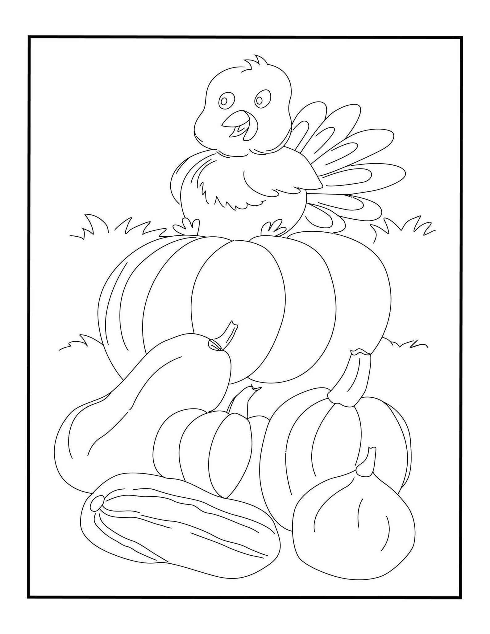 20 Thanksgiving Coloring Pages - Etsy