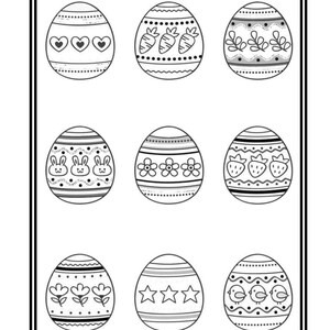 40 - Kids Easter Coloring Pages - Etsy
