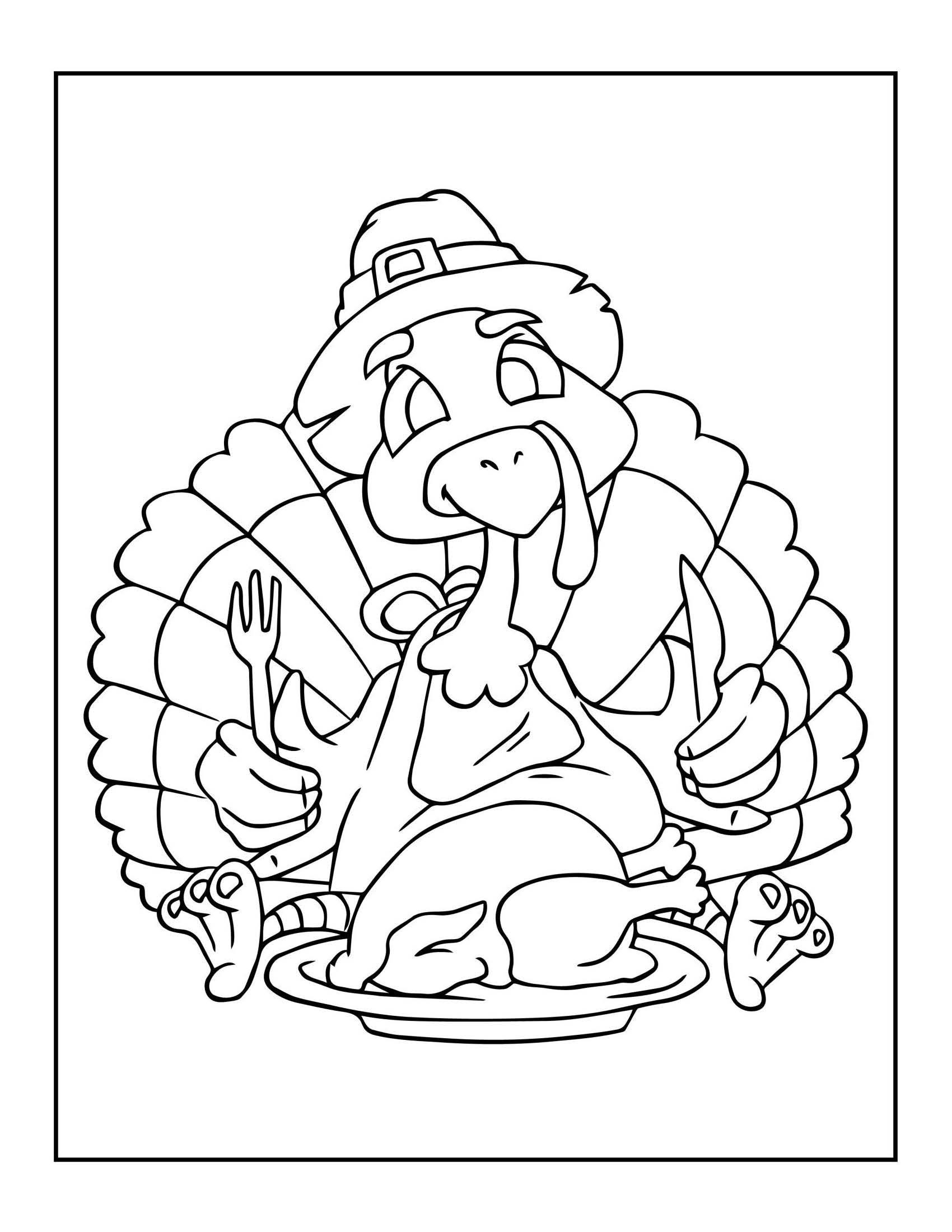 20 - Thanksgiving Coloring Pages - Etsy