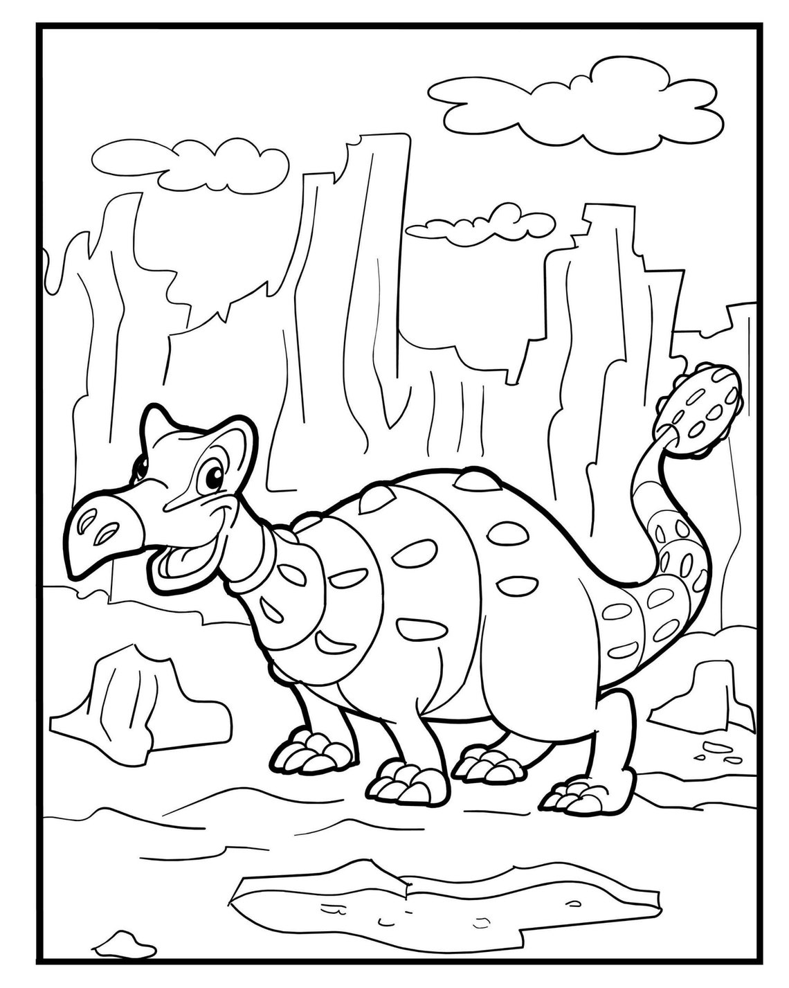 50 - Dinosaur Coloring Pages - Etsy