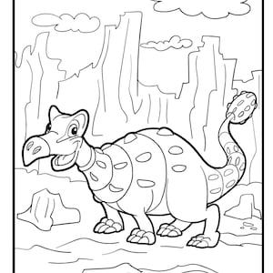50 - Dinosaur Coloring Pages - Etsy