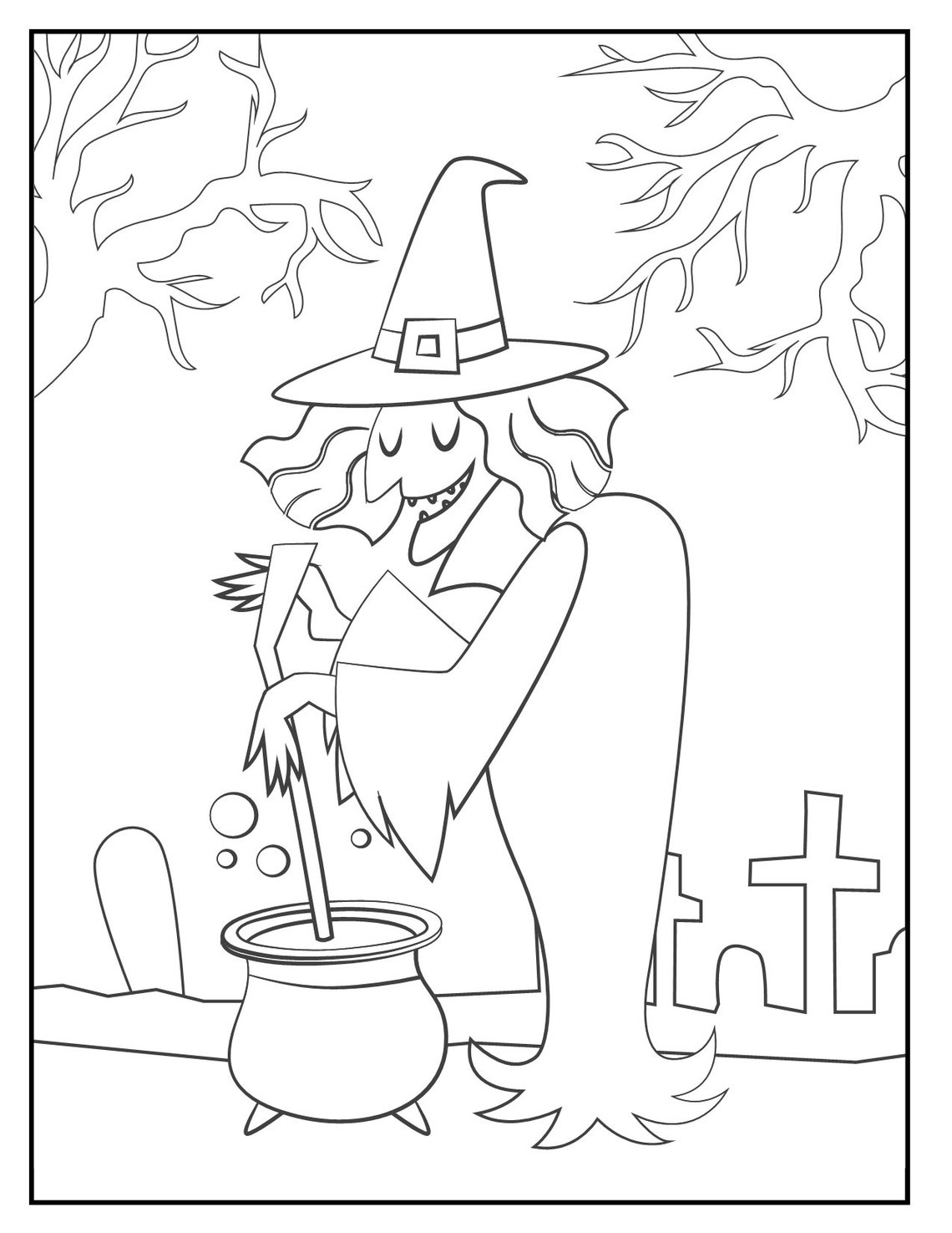 40 - Kids Halloween Coloring Pages - Etsy