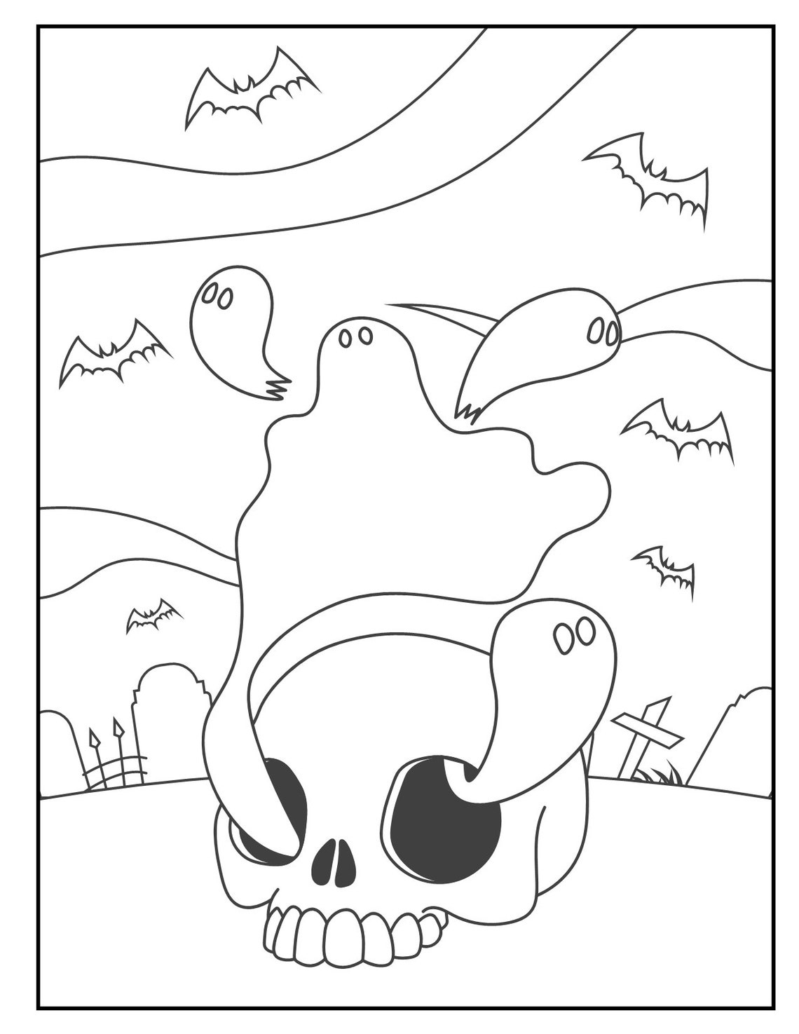 40 - Kids Halloween Coloring Pages - Etsy