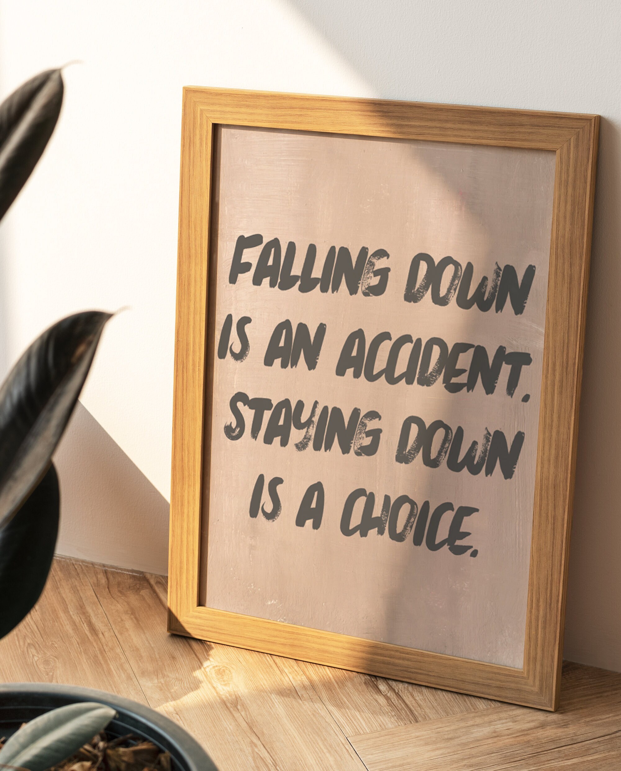 Falling down is an unfall Digital Download Zitat Kunstdruck ...