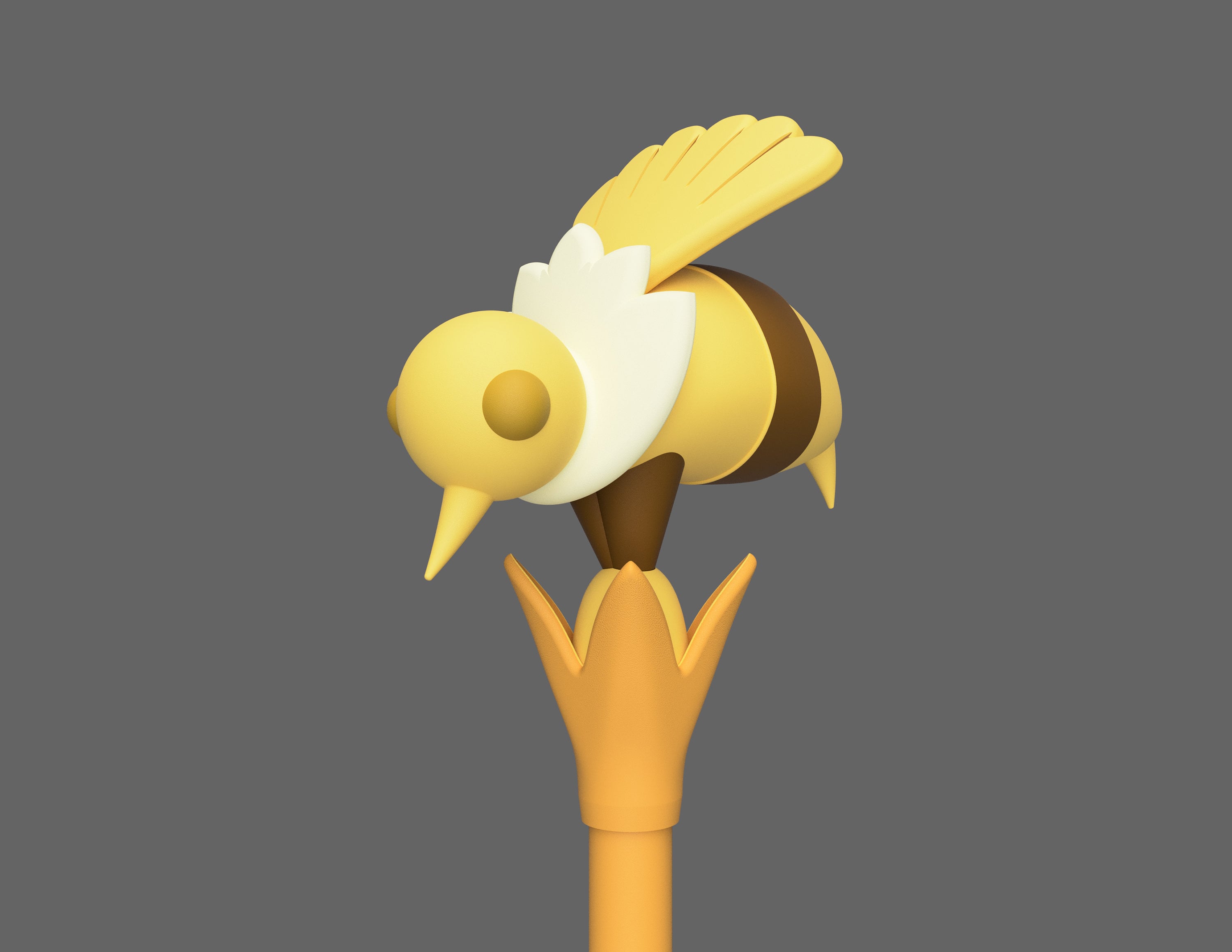 3D Printed Clover Staff Topper - Etsy Australia