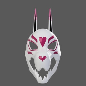 Neon Red Mask STL 3D Model - Etsy