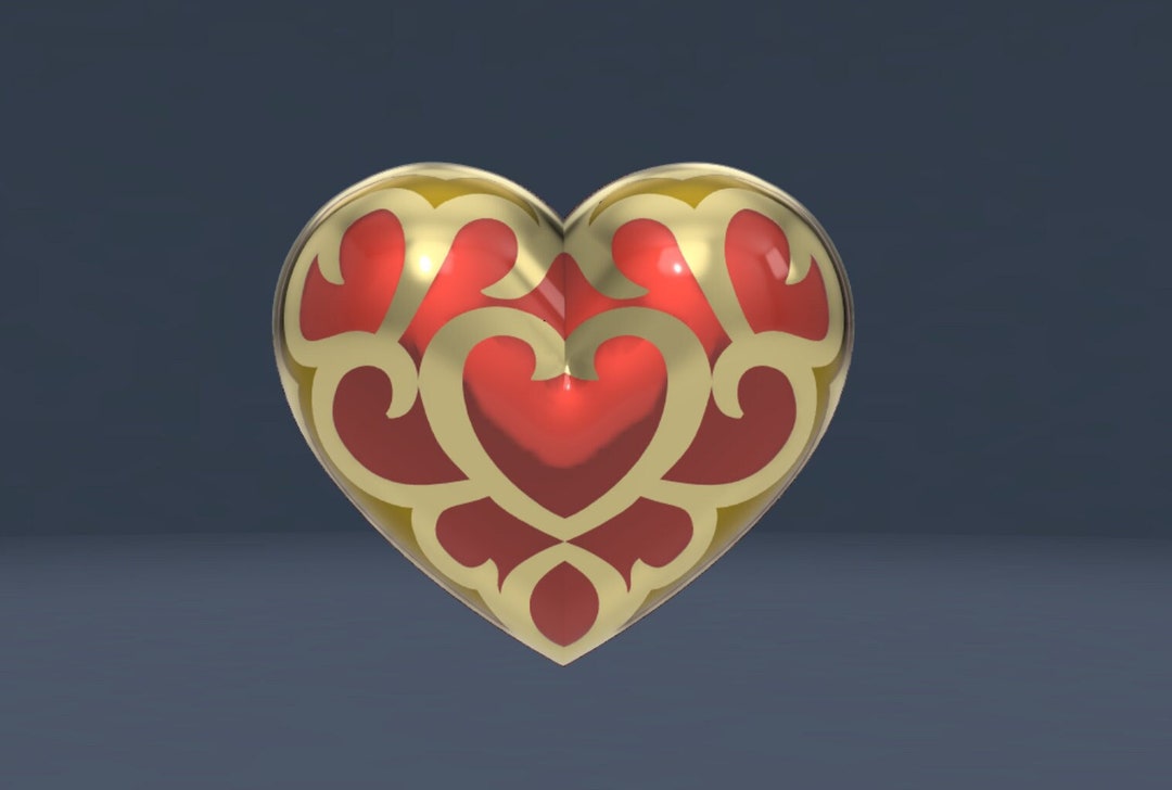 3D Printed Link Heart Container - Etsy