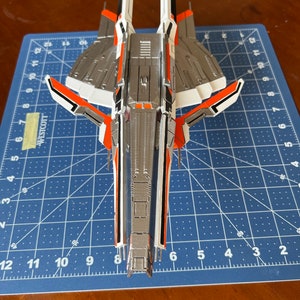 3D Printed Turian Cruiser From Mass Effect - Etsy