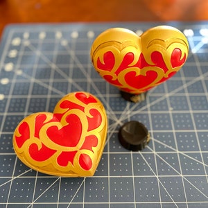 3D Printed Link Heart Container - Etsy