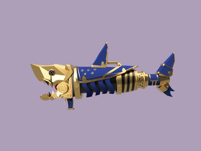 Jinx Shark Cannon Fishbones 3D Model STL File From Arcane - Etsy Denmark