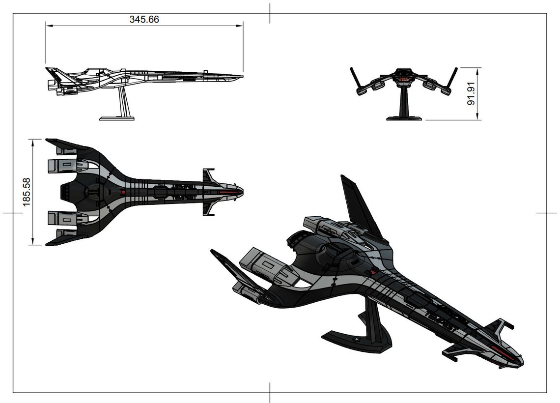 Tempest 3D Model STL From Mass Effect Andromeda - Etsy