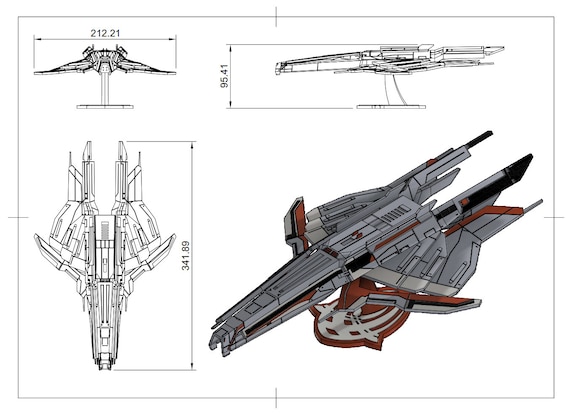 Mass Effect Turian Fighter