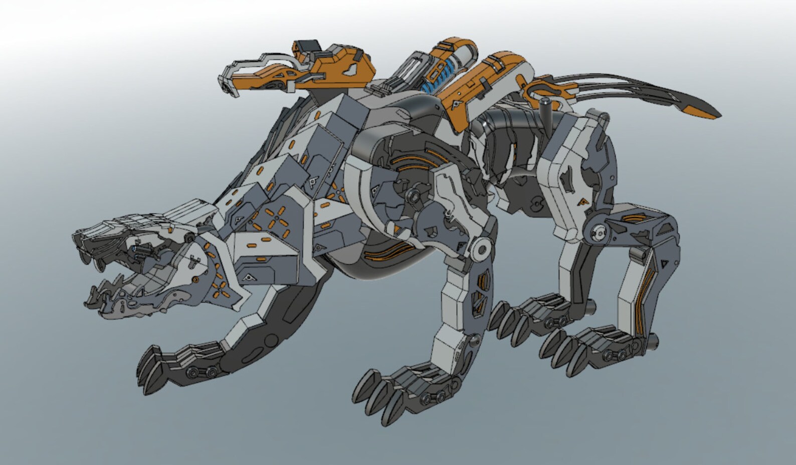 3D Printed Ravager From Horizon | Etsy