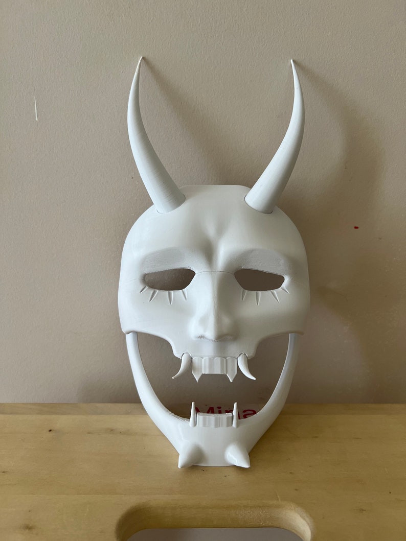 Neon White Mask STL 3D Model - Etsy