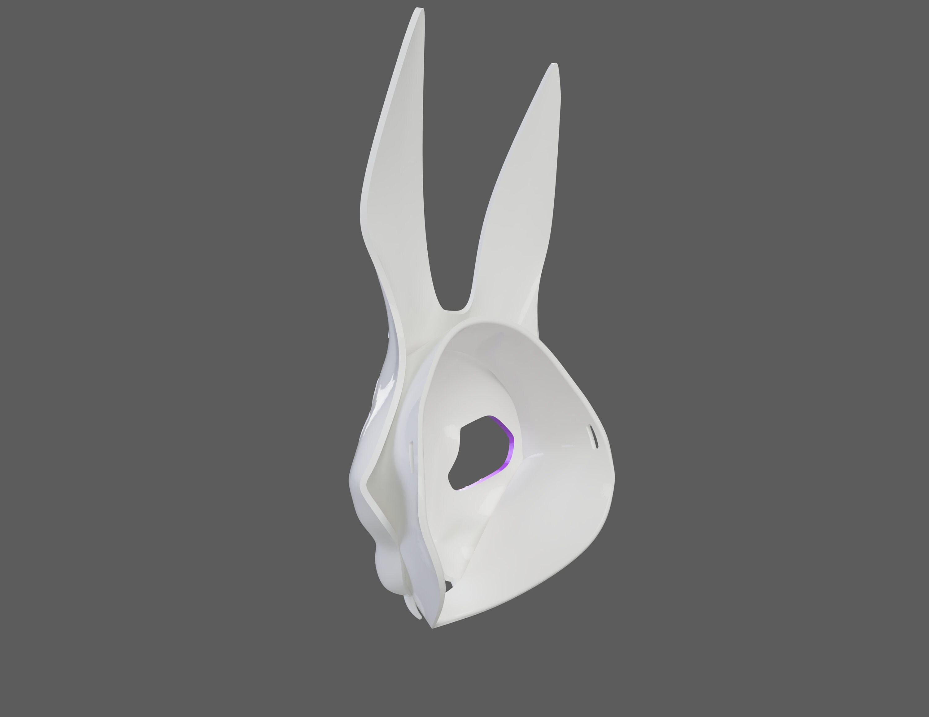 Neon Violet Mask STL 3D Model - Etsy
