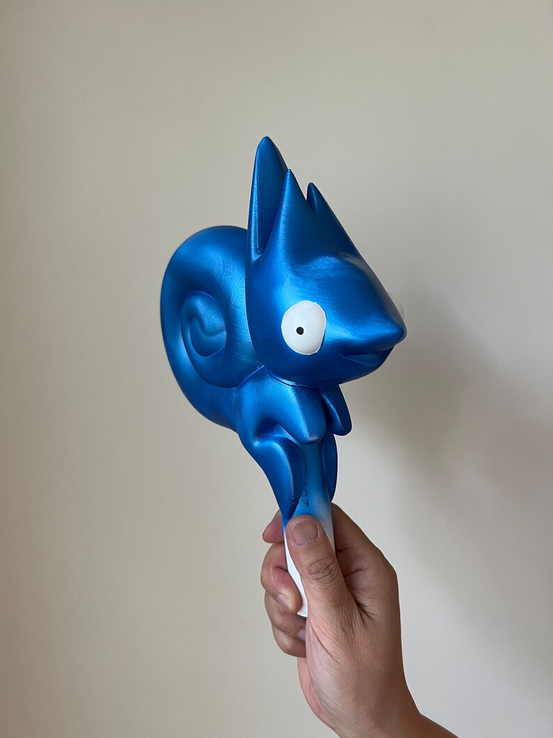 3D Printed Chameleon Staff Topper - Etsy