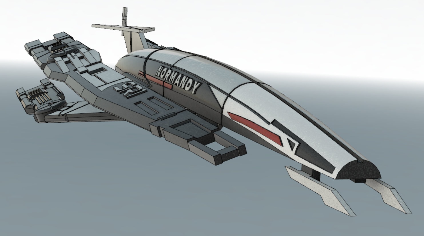 3D Printed Normandy SR1 From Mass Effect - Etsy Australia