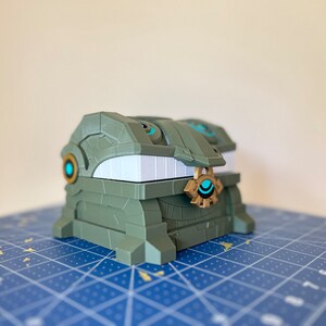 3D Printed Stone Treasure Chest: Frog Shape - Etsy