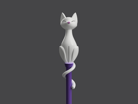 3D Printed Cat Staff Topper - Etsy Australia