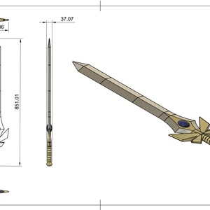 She-ra Cosplay Sword Two 3D Printed - Etsy