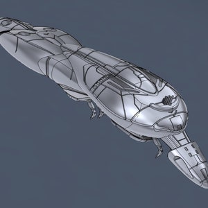 3D Printed Geth Cruiser From Mass Effect - Etsy