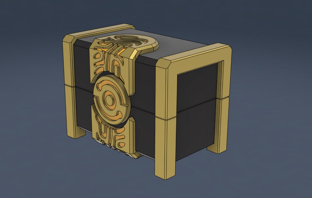 3D Printed Sheikah Treasure Chest: Switch Cartridge Box - Etsy