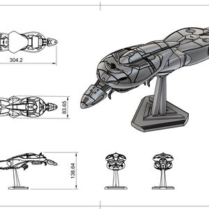 3D Printed Geth Cruiser From Mass Effect - Etsy