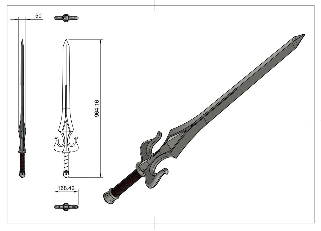 New He-man Sword 3D Model STL File - Etsy Canada