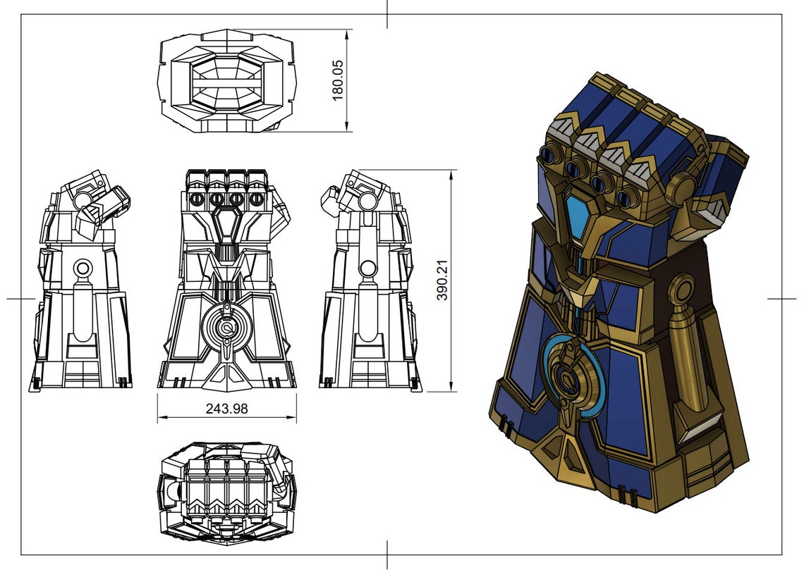 Wearable Vi Fist Gauntlets 3D Model STL File From Arcane - Etsy Ireland