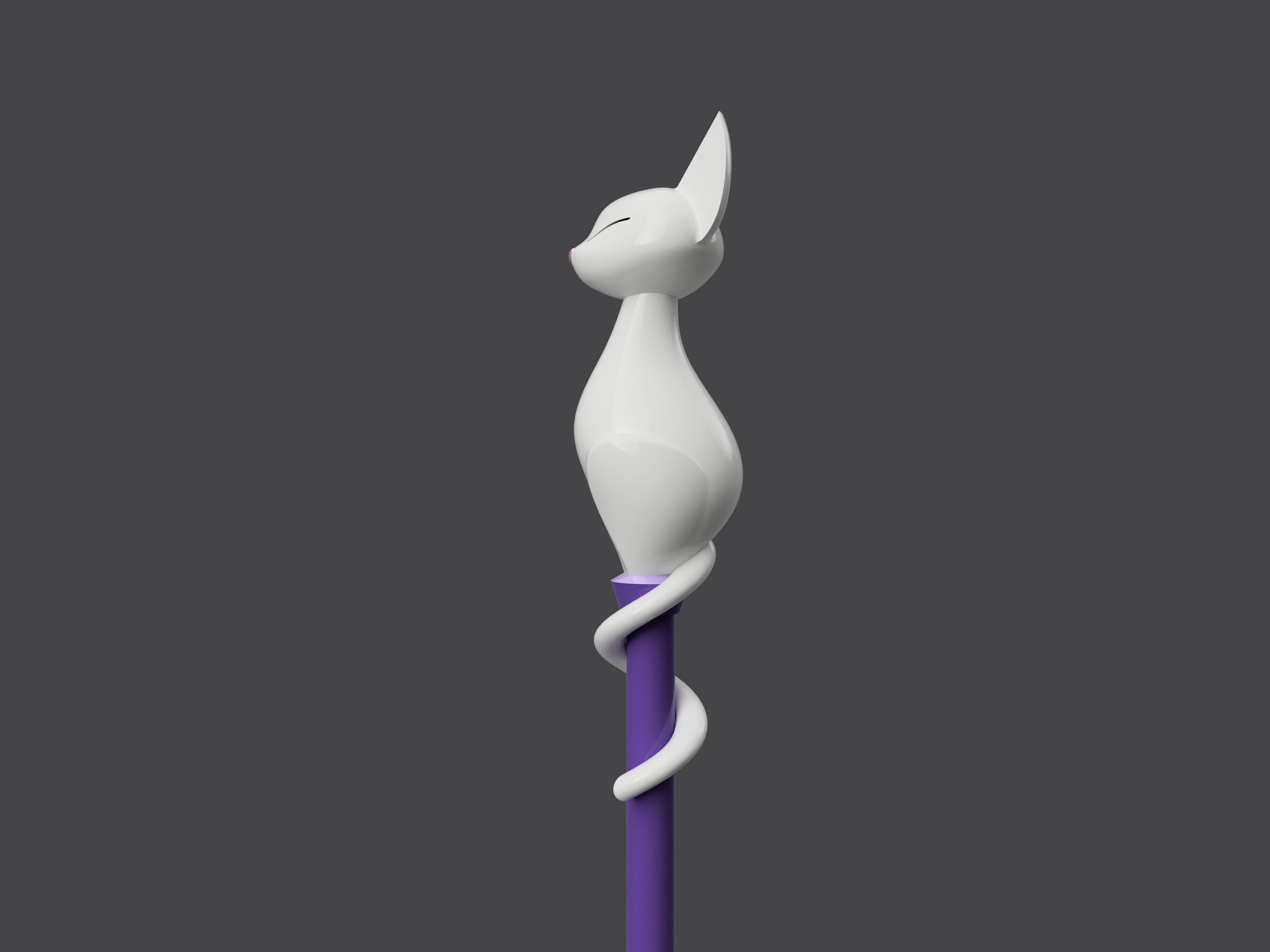 3D Printed Cat Staff Topper - Etsy Australia