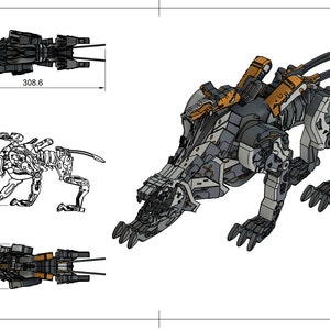 3D Printed Ravager From Horizon - Etsy