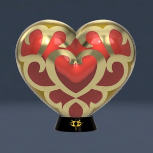 3D Printed Link Heart Container - Etsy