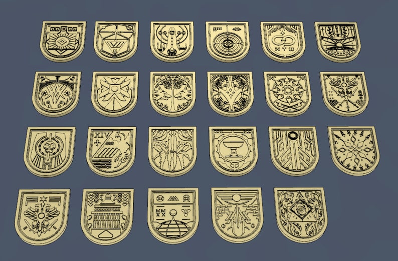 3D Model STL File Set of Destiny 2 Seals - Etsy