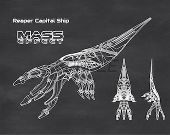 3D Printed Normandy SR1 From Mass Effect - Etsy