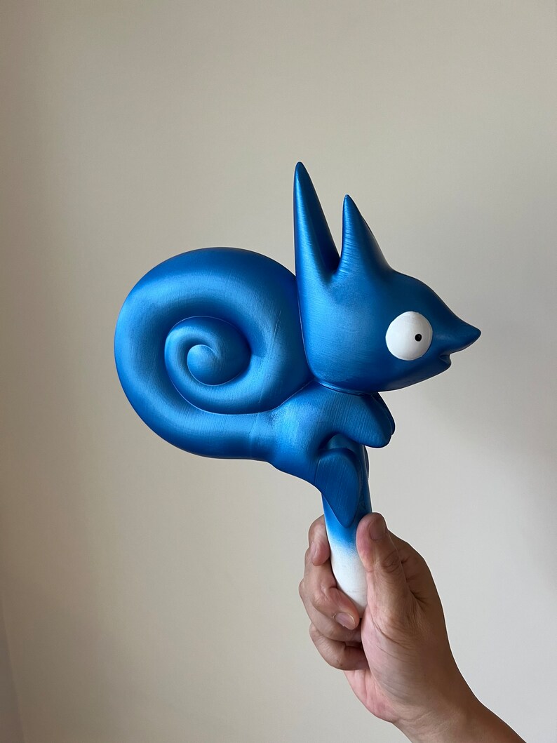 3D Printed Chameleon Staff Topper - Etsy