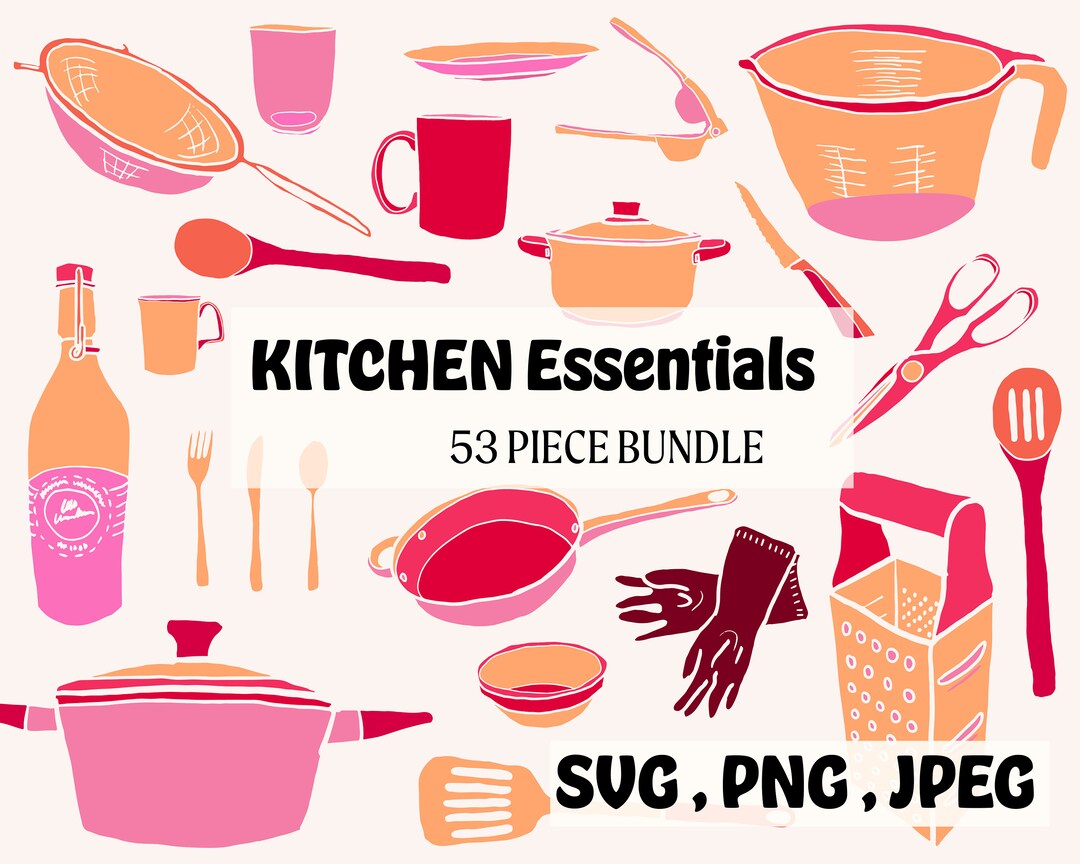 Kitchen Svg Bundle, Kitchen Cut File, Baking Svg, Cooking Svg ...