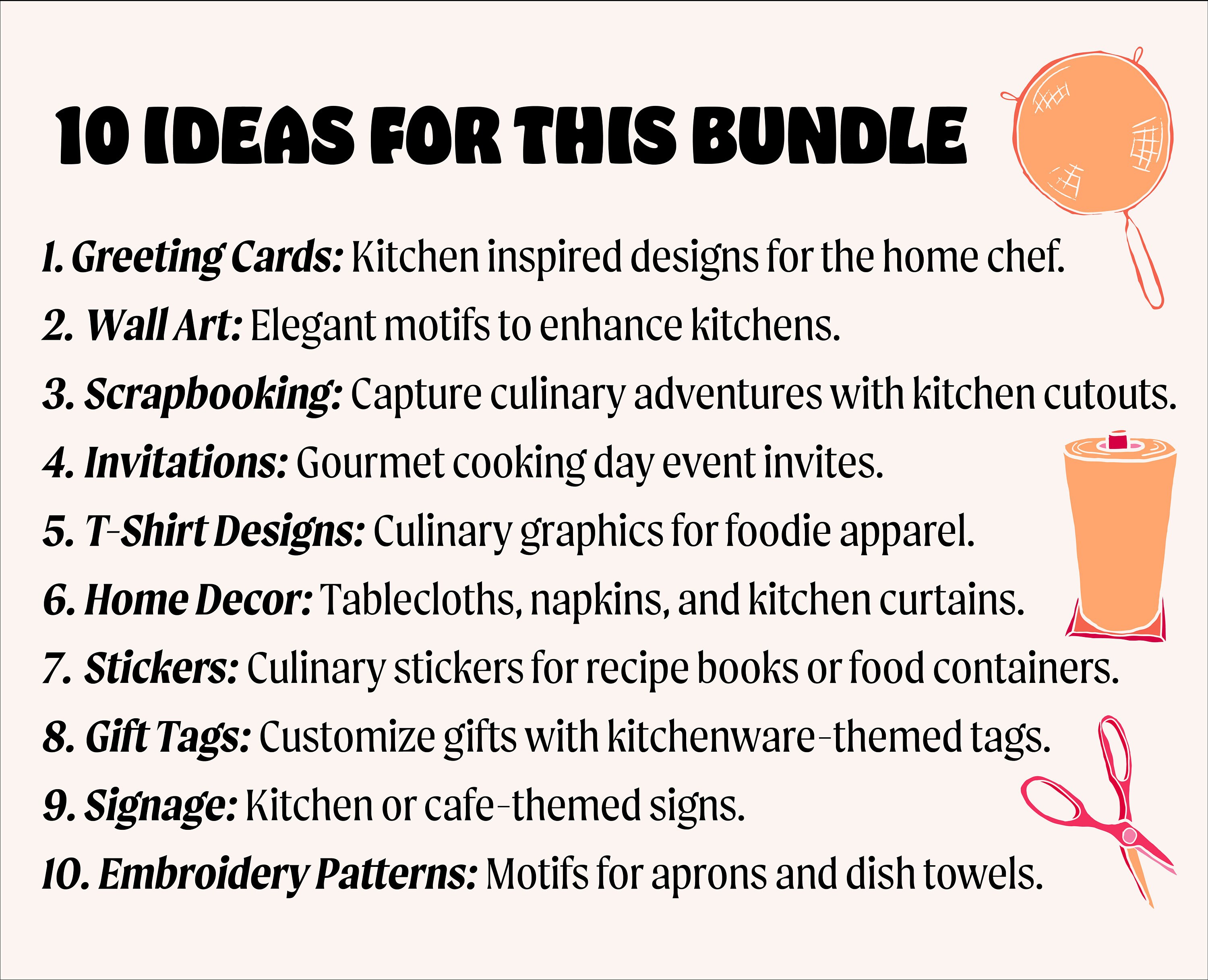 Kitchen Svg Bundle, Kitchen Cut File, Baking Svg, Cooking Svg ...