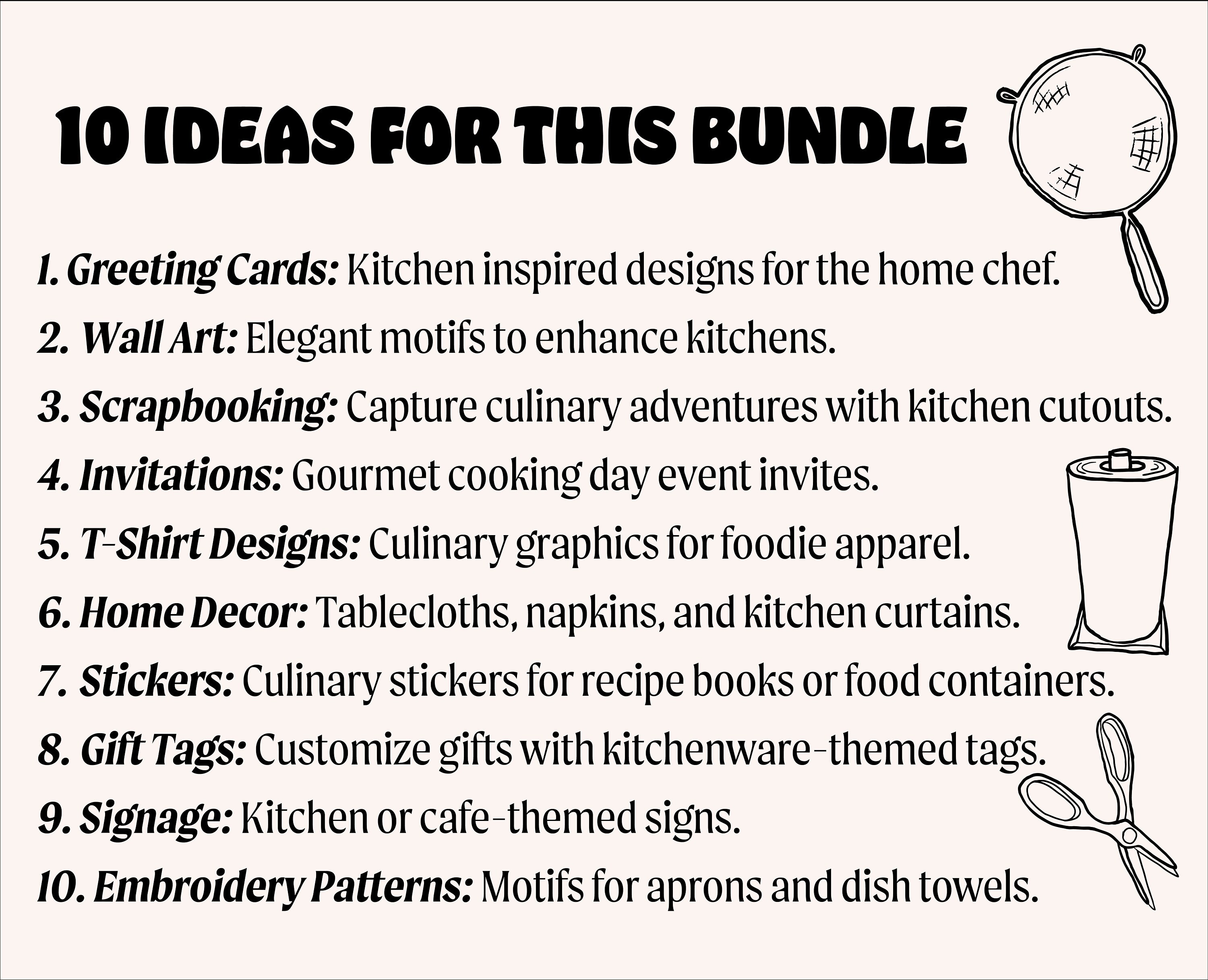 Kitchen Svg Bundle, Kitchen Cut File, Baking Svg, Cooking Svg ...