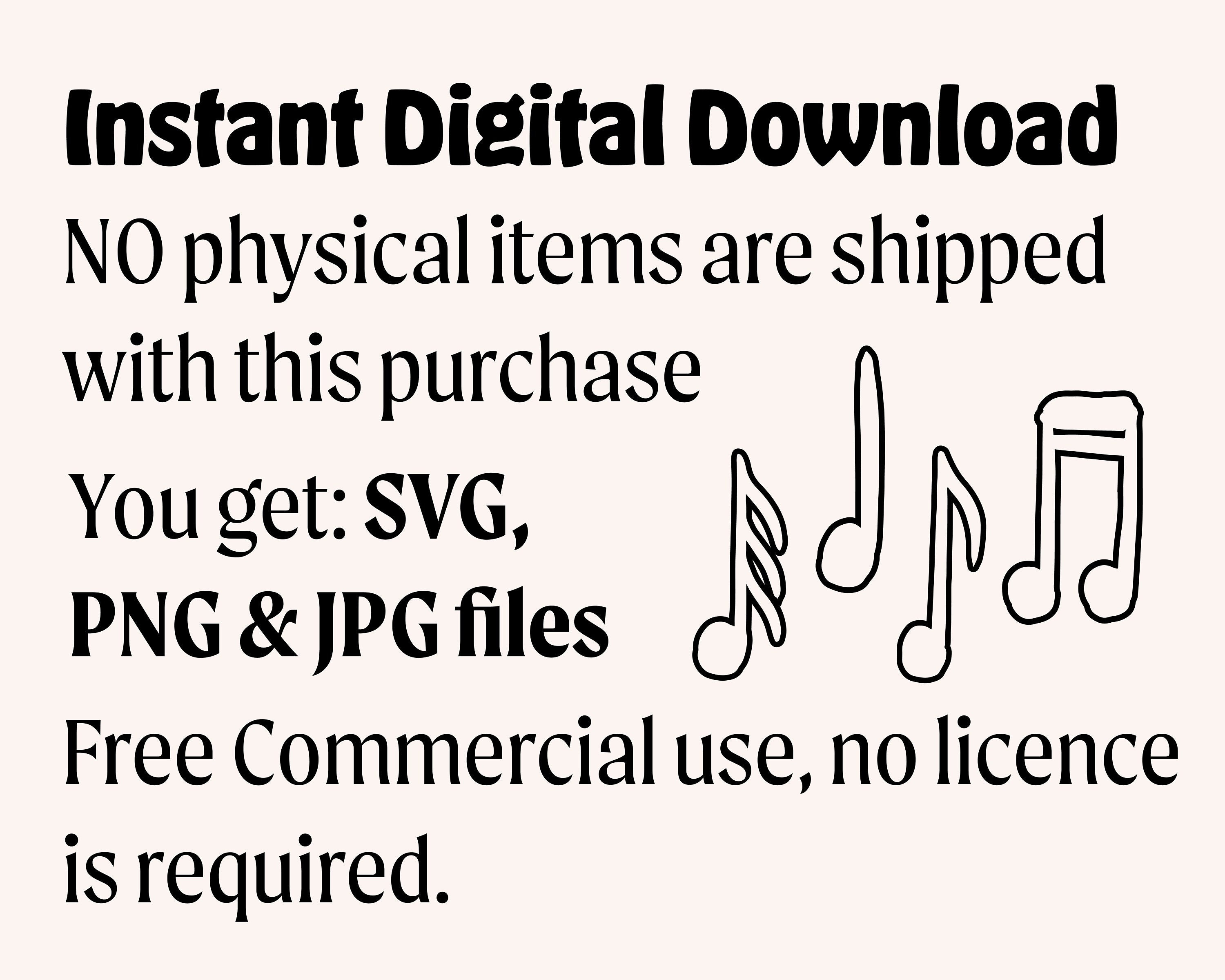 Music Notes SVG Bundle 34 Musical Note Svgs, Music Teacher Svg, Hand ...