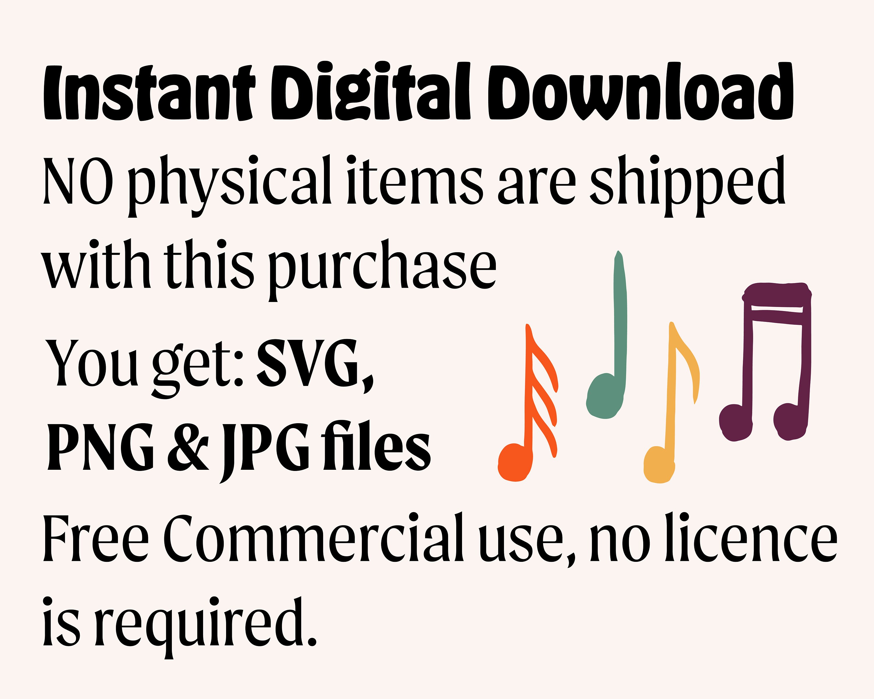 Music Notes SVG Bundle 35 Musical Note Svgs, Music Teacher Svg, Hand ...