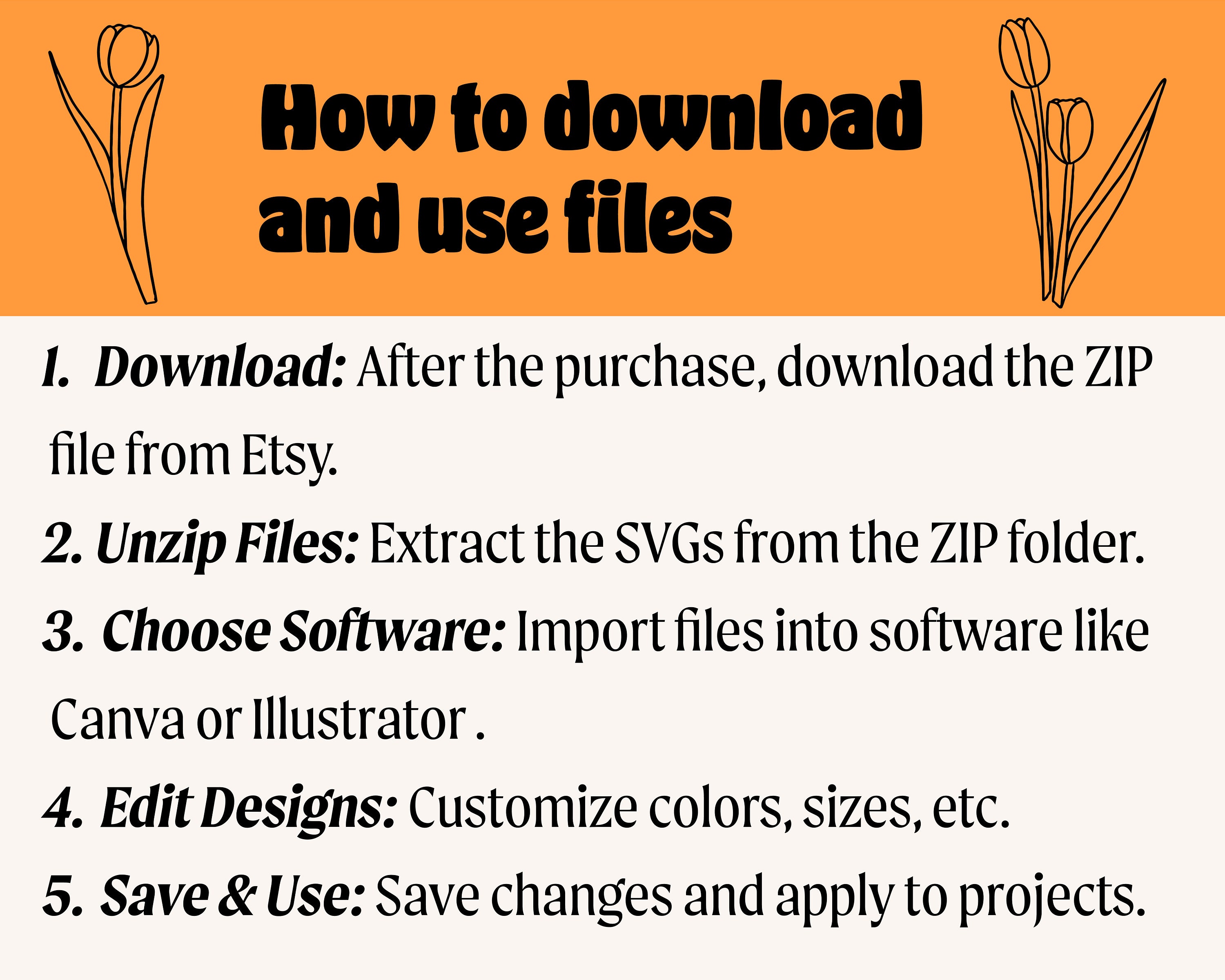 Spring Tulips SVG Bundle Tulip Svg, Spring Flowers Svg, Floral Svg ...