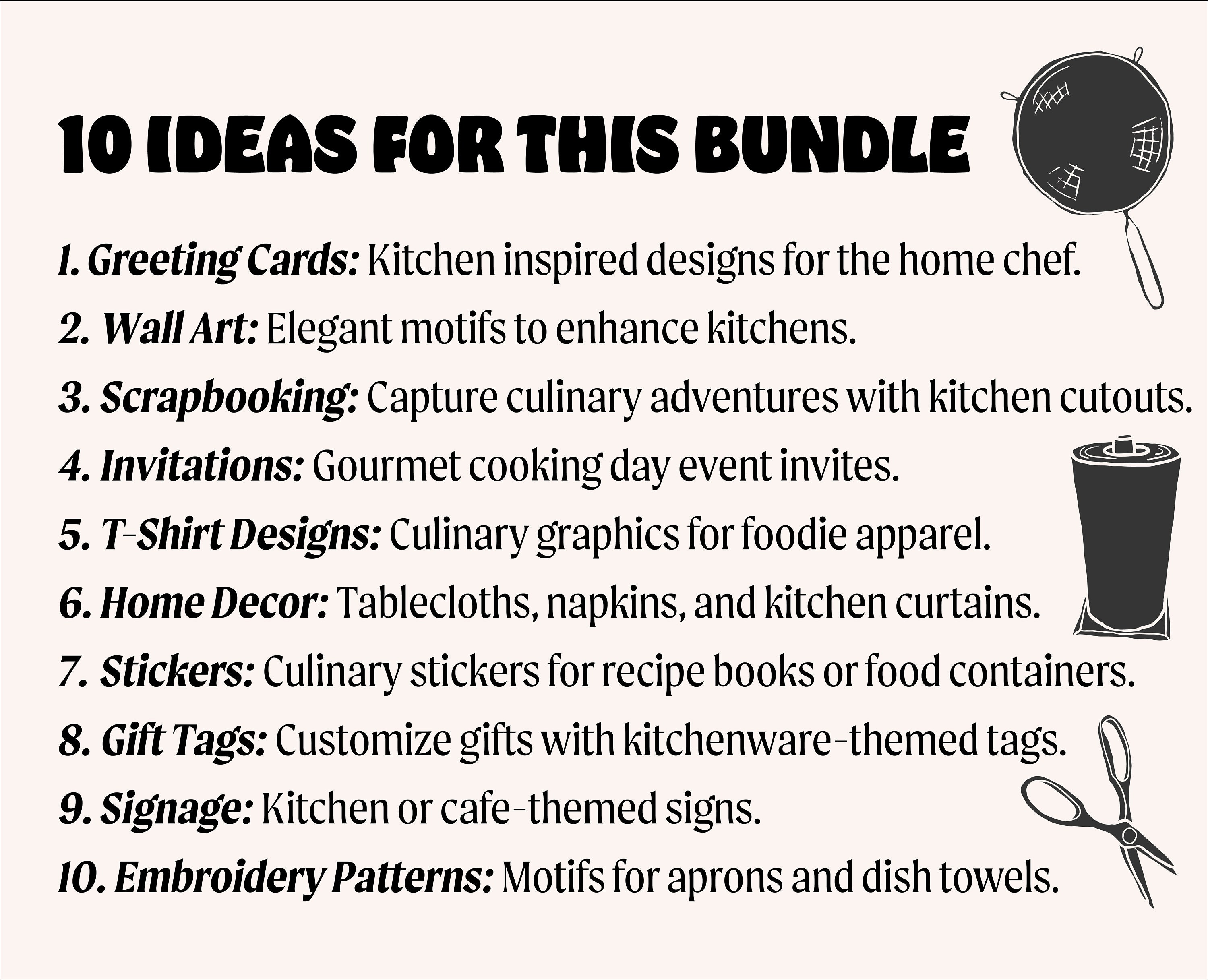 Kitchen Svg Bundle, Kitchen Cut File, Baking Svg, Cooking Svg ...