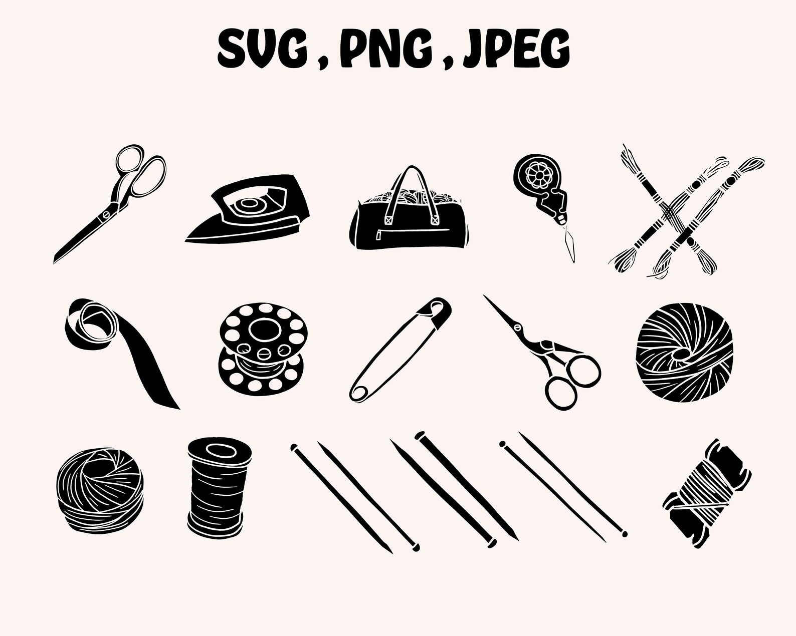 I’d Rather Be Sewing SVG Bundle | Textile Supplies Svg,crochet Svg ...