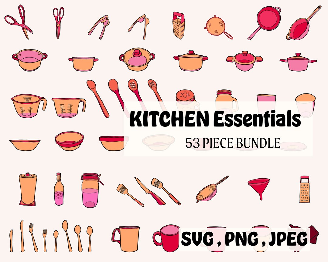 Kitchen Svg Bundle, Kitchen Cut File, Baking Svg, Cooking Svg ...